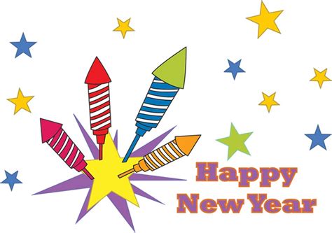 New Years Firework Clipart