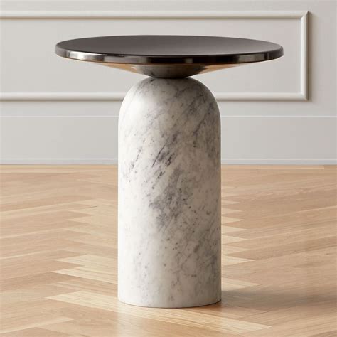Modern Side Tables End Tables And Accent Tables Cb2 Black Marble