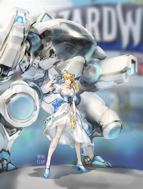 Overwatch Fanart White Cat D Va Skin By Viva Clap R Imaginaryoverwatch