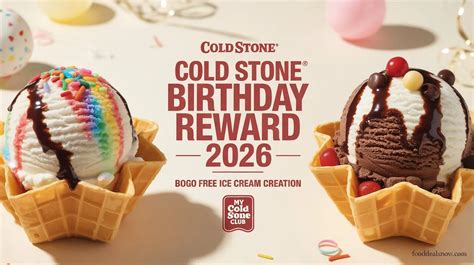 Cold Stone Birthday Reward Free Bogo Ice Cream Guide