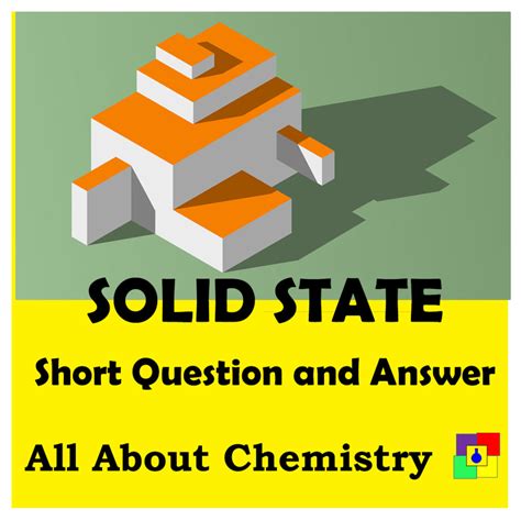 Solid Stateclass 12 Short Question And Answer All About Chemistry