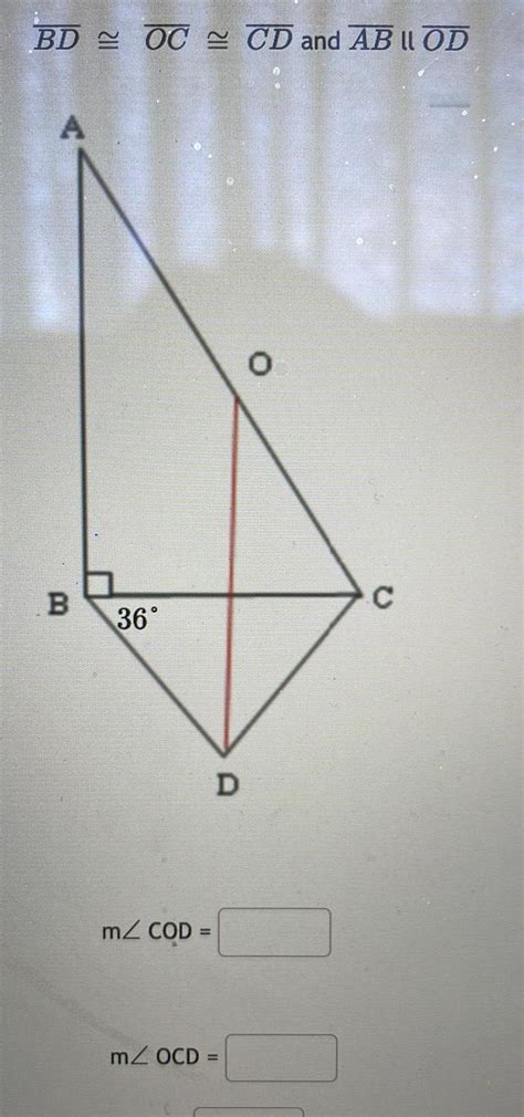 [answered] Bd Oc Cd And Ab I Od B 36 M Cod D M Ocd O C Kunduz