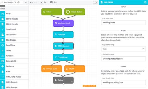 platform update cbor workflow nodes improved device activity logs
