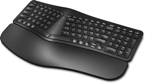Amazon Com TANNSEN Backlit Wireless Ergonomic Keyboard USB Split Keyboard With Wrist Rest And