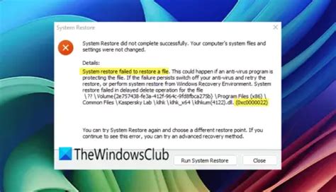 Stuck On System Restore Is Restoring The Registry