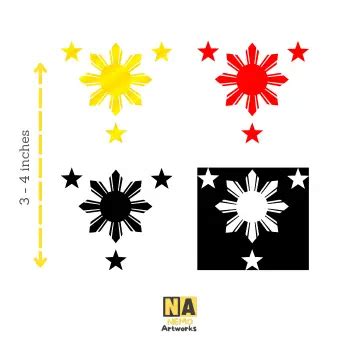 3 Stars And A Sun Vector