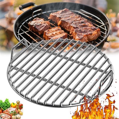 Round Grill Grate Stainless Steel Bbq Grill Grid Extra Thick Cooking