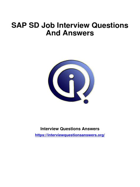 739 Sap Sd Interview Questions Answers Guide Pdf Invoice Business