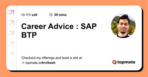 Sapbtp Sapcommunity Sap Careeradvice Topmate Vikash Kumar