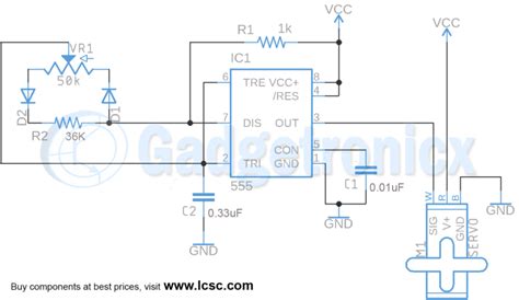 DC Motor Speed Control Circuit Using IC Gadgetronicx