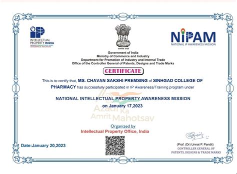 sakshi chavan on linkedin participated in ip awareness training