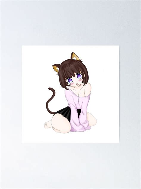 Kitty Senpai Poster For Sale By Geru55art Redbubble