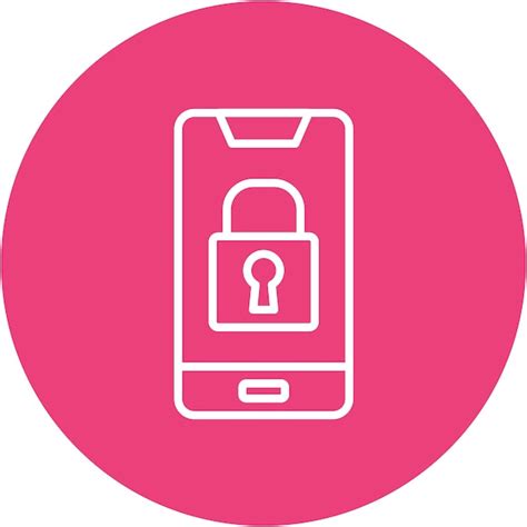 Premium Vector Mobile Security Vector Illustration Style