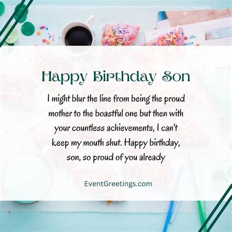 Quotes On Son Birthday By Mother At Scott Sommer Blog