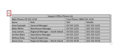 Word Table Formatting Excel At Work
