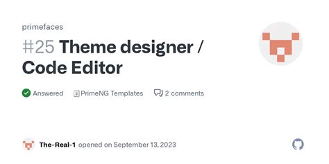 Theme Designer Code Editor Primefaces Discussion GitHub
