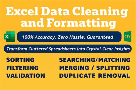 Excel Data Cleaning Deduplication And Formatting In 2 Hours By Creativeinkmind Fiverr