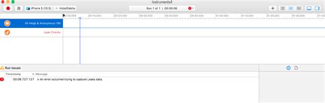 Leaks Instrument Not Running In Xcode 832 Stack Overflow