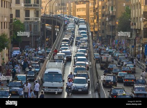 Traffic Congestion In Egypt Cairo Banque De Photographies Et Dimages à