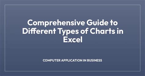 Comprehensive Guide To Different Types Of Charts In Excel • B Com Institute