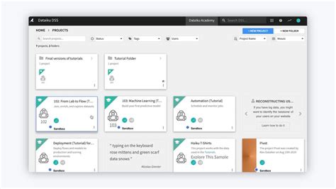 How To Use Project Folders In DSS Dataiku Community