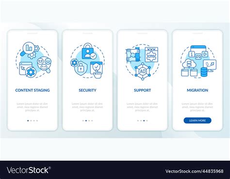 Cms Requirements Blue Onboarding Mobile App Screen
