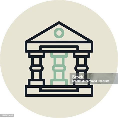 Ilustración De Círculo De Edificios Del Museo Due Design Y Más Vectores