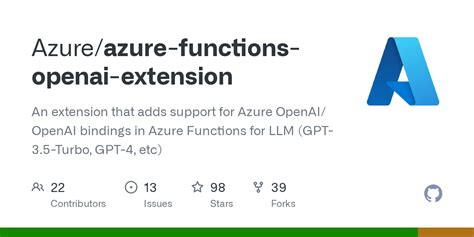 Github Azureazure Functions Openai Extension An Extension That Adds Support For Azure Openai