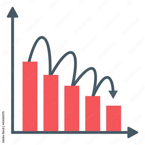 Graphical Representation Of A Vertical Chart Called A Vertical Column Graph Stock Vector