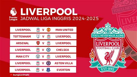 Jadwal Liverpool Liga Inggris 2024 2025 Liverpool Fixtures Premier