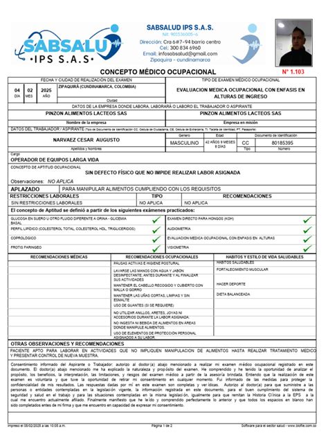 Cmo Cesar Narvaez Pdf Consentimiento Informado