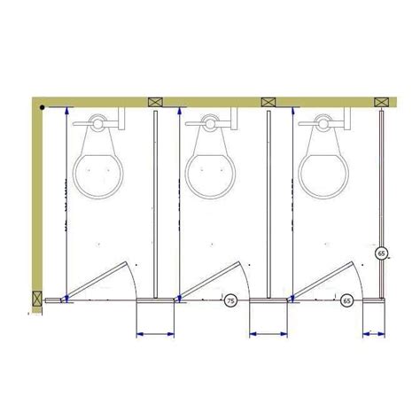 Asi Global Toilet Partition 3 In Corner Compartments Metal 108w X