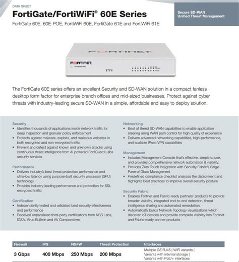 Fortinet Fortigate 60e Firewall Computers And Tech Parts And Accessories Networking On Carousell