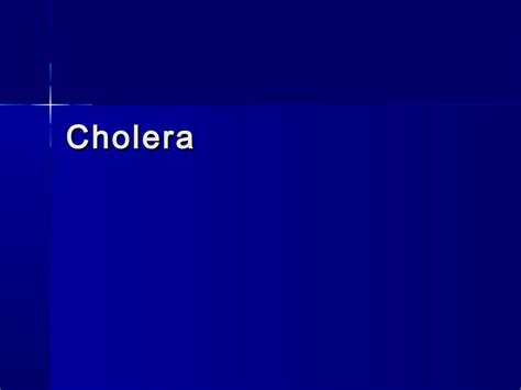 Cholera Ppt