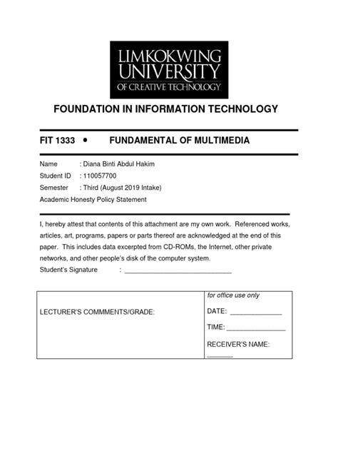 Multimedia Individual Assignment Pdf
