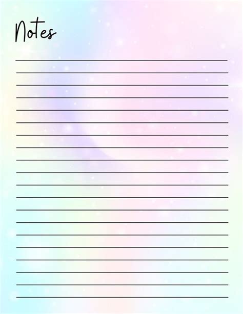 Lecture Note Template Notes Template Lectures Notes Printable