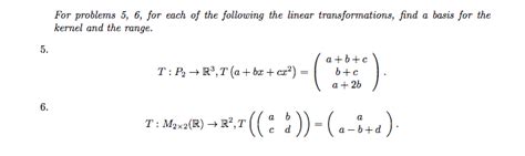 solved for problems 5 6 for each of the following the