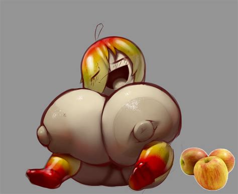 Rule 34 Apple Brown Eyes Dibujosv12 Fruit Humanoid Gradient Hair Huge
