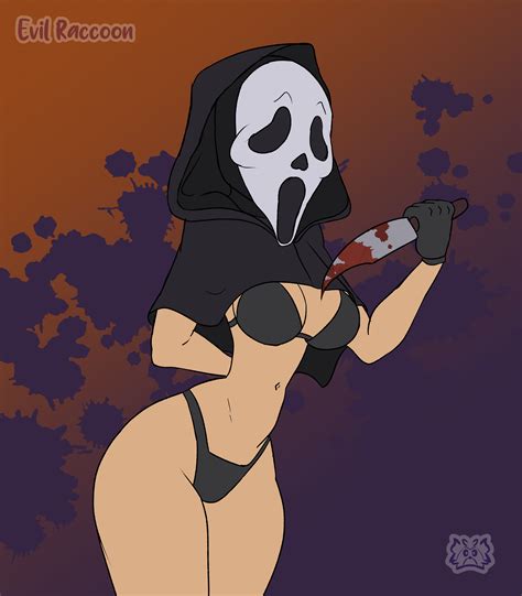 Rule 34 Blood Evil Raccoon Female Ghostface Ghostface Halloween Knife