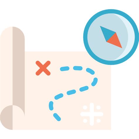 Treasure Map Special Flat Icon