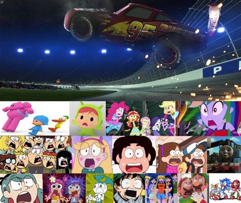 Everyone Is Shocked At Lightning Mcqueens Crash By Carsracer95 On Deviantart