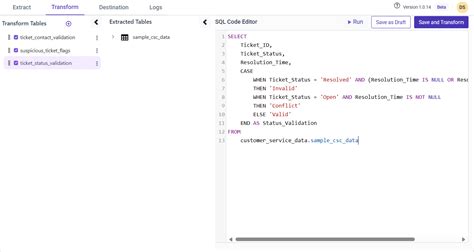 Transformation Ticket Status Validation Bold Data Hub