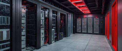 High Security Server Bunker With Reinforced Walls And Advanced Data Processing Infrastructure