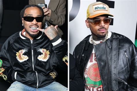 Chris Brown And Quavos Uncomfortable Run In At Paris Fashion Week
