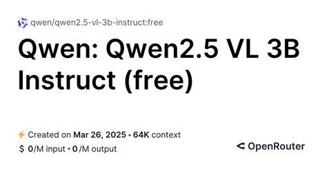 qwen qwen2 5 vl 3b instruct run with an api openrouter