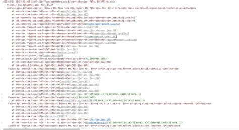 Android Error Inflating Class Tencent Qcloud Tuikit Tuichat Ui View ChatView
