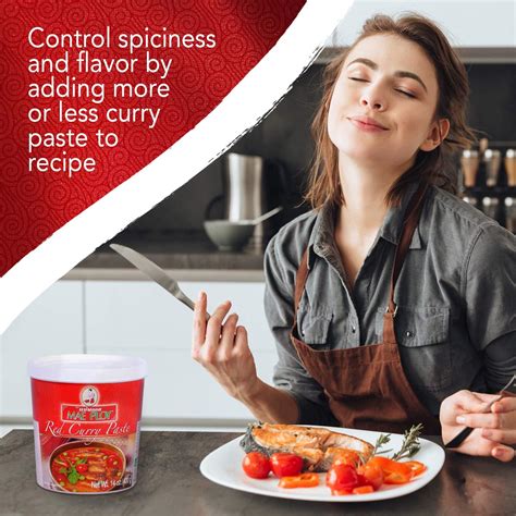 Mae Ploy Red Curry Paste Authentic Thai Blend For Curries And Dishes
