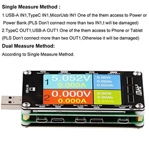 Usb Multimeter Tester Usb Voltage Tester 2 6 Ips Tft Color Display Current Capacity Charger