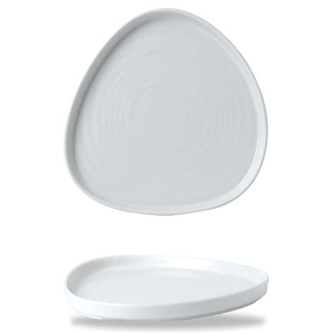 Churchill Whwt271 White Triangle Walled Chefs Plate 26cm1025 Pack Of 6