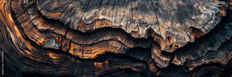 Ancient Tree Rings With Distinct Patterns Revealing Centuries Stock Illustration Adobe Stock